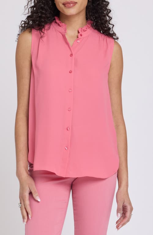 NYDJ NYDJ Print Ruffle Neck Sleeveless Top